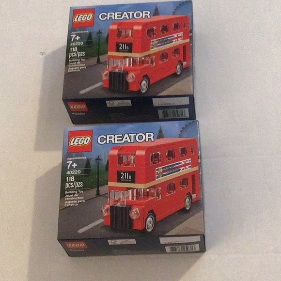 Lego | Toys | Lot Of 2 Lego Creator Red Doubledecker Bus 4220 | Poshmark